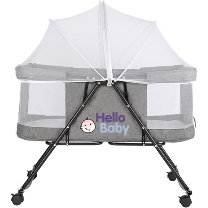 RELOVE Berceau Bébé Pliable Berceau Portable de Voyage avec Capot ...