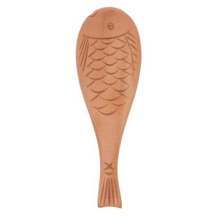 TMISHION Pagaie de riz Pelle de riz en bois en forme de poisson ...