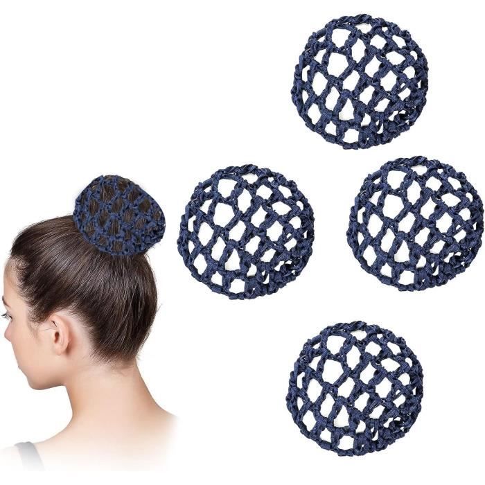 Filet À Chignon,Filet Chignon Noir,Maille Chignon,Chignon Filet Cheveux ...