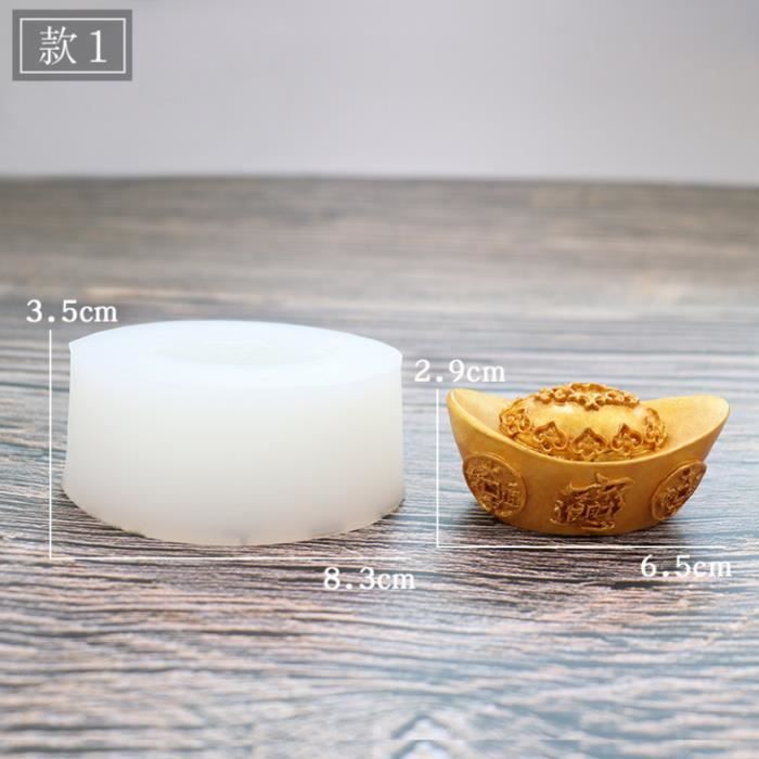 MOULE A GATEAU,6060 113--Moule à gâteau en silicone en lingot'or ...