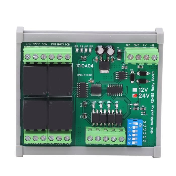 Module relais RS485 - 24V - 4 canaux - Connecte jusqu'à 64 appareils ...