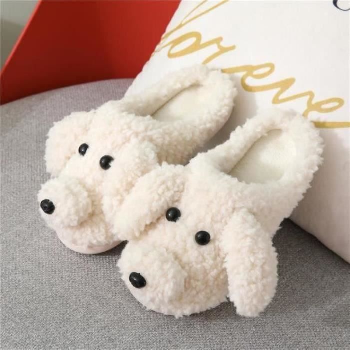 CHAUSSON - PANTOUFLE - BABOUCHE Pantoufle Hiver Mixte Épaississement à ...