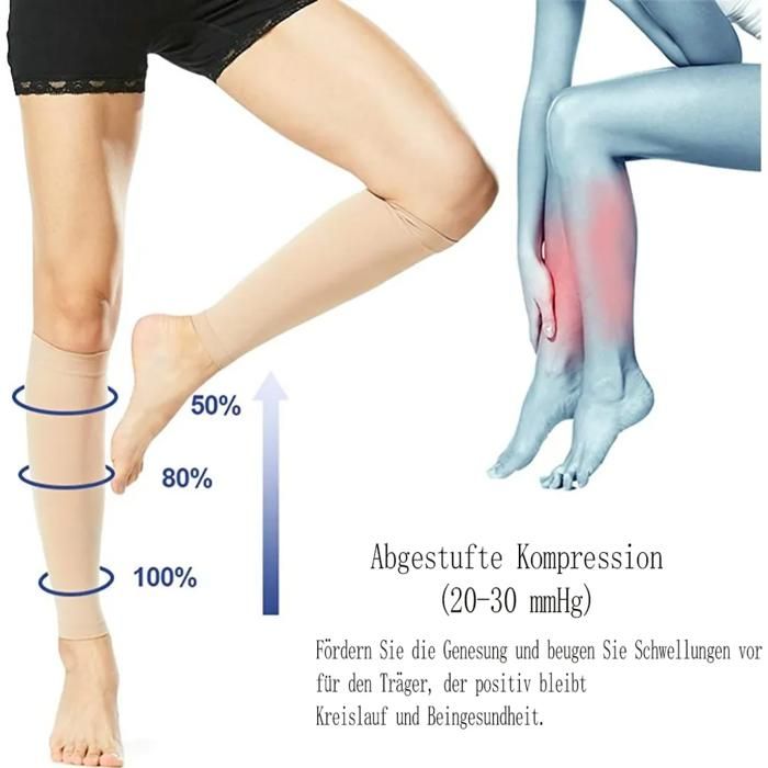 Bas de contention, classe 2 (20-30 mmHg), pour hommes et femmes, pour les varices, respirants ...