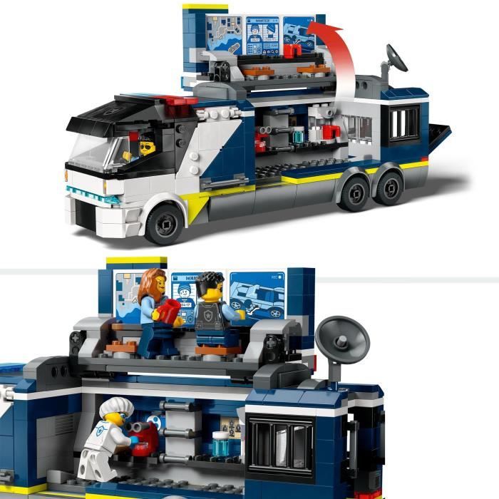 LEGO® 60418 City Le Laboratoire de Police Scientifique Mobile, Jouet de ...