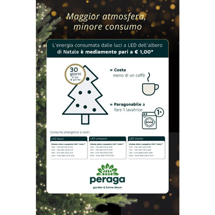LUCI DI NATALE 500 LED BLU 1100CM ADDOBBI ALBERO INTERNO ESTERNO ...