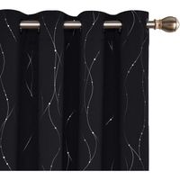 Deconovo Lot de 2 Rideaux Occultants Thermique Rideaux Motif Point ...