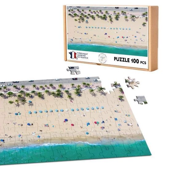 Puzzle Classique 100 pièces Vue Aerienne de Plage Vacances Tropique ...