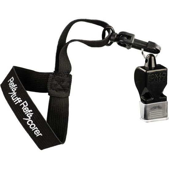 Sifflet pour arbitre Fox 40 avec cordon élastique RefStuff5 - Cdiscount