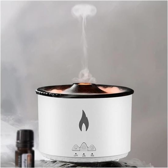 Diffuseur Huiles Essentielles Flame, Humidificateur D'Air Lumineux 2 ...