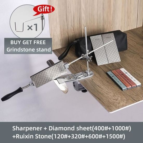 AIGUISEUR,HC0806 Set O--affûteur de couteaux professionnel, Machine à aiguiser, barre de diamant ...