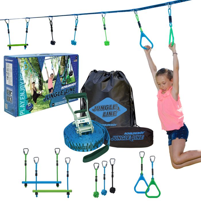 Slackline avec Obstacles - Schildkröt - 970710 - 11 m - Kit Complet ...