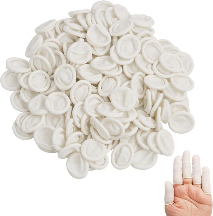 Doigtiers en Latex, 150pcs doigts en gel Cots, Doigts de Protection ...