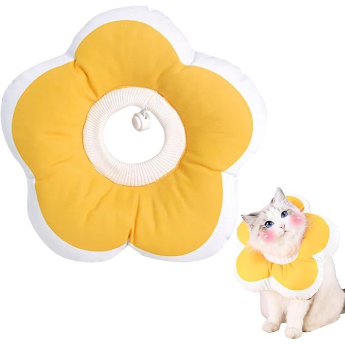 Doux Collerette Chat, Réglable Colerette Chat Anti Lechage, Conforts ...
