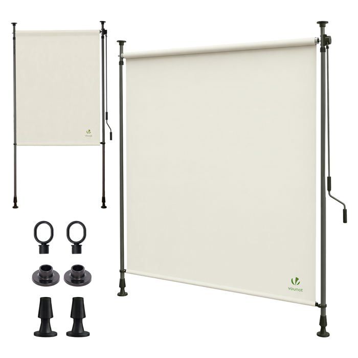 VOUNOT® Store vertical sans perçage 200x310cm extensible - Brise-vue ...