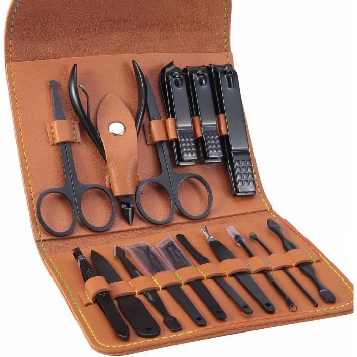 Kit Manucre Pedicure Coupe Ongle Professionnel Coupe Cuticule Acier ...