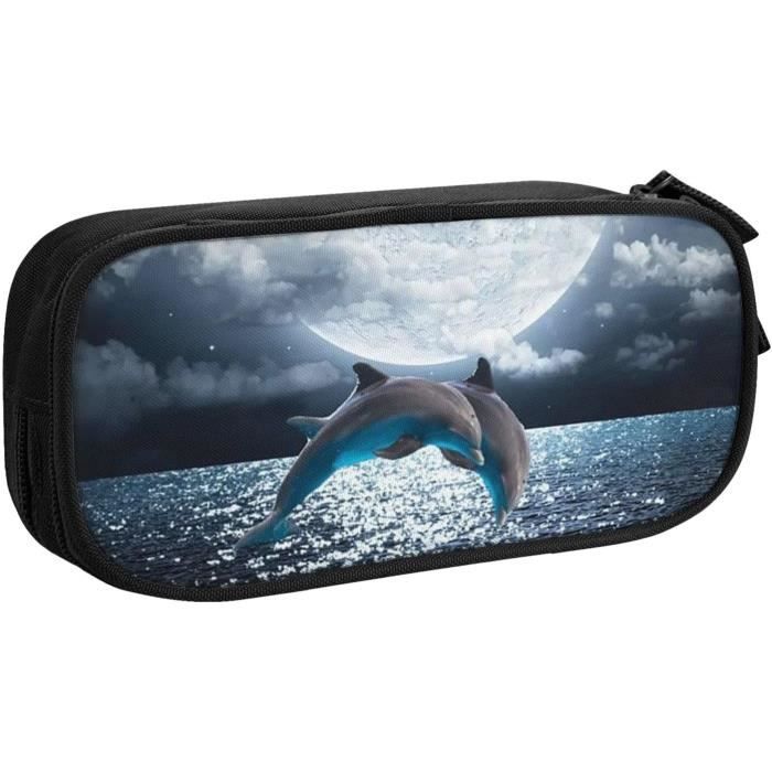 Trousse À Crayons Dolphin Moonlight - Grande Capacité - Pour Homme Et ...