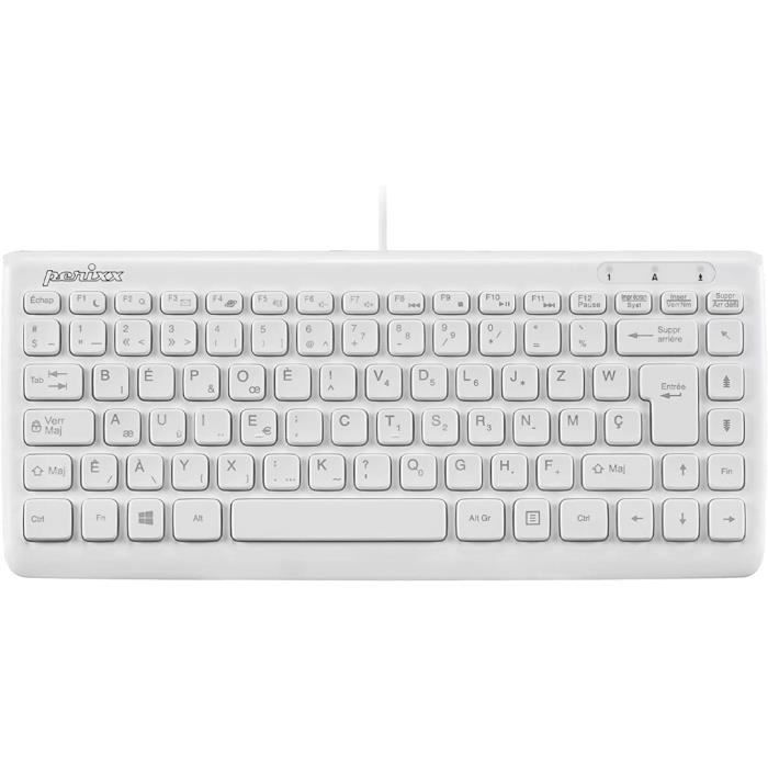 Mini Clavier Bépo USB Filaire - Clavier Chiclet avec 11 Touches de ...