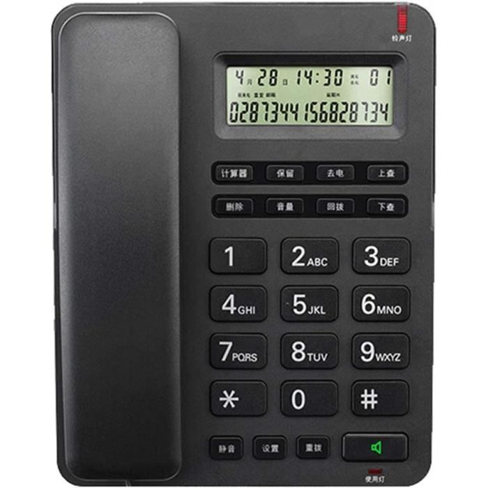 Téléphone Fixe Filaire - Téléphone Fixe Avec Haut-Parleur,Pas De Batterie - Ne Pas Déranger La ...
