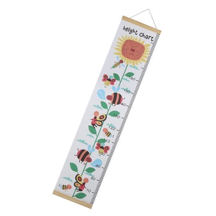 Drfeify Toise en toile pour bébé Tableau de croissance pour enfants ...
