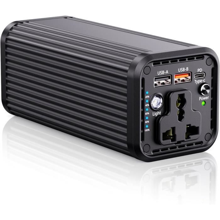 Power Bank 27000 mAh (98 Wh) - Batterie externe avec prise AC 100 W et ...