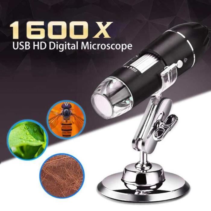 MICROSCOPE OPTIQUE,Usb 1600x Caméra Microscope numérique WifiUSB pour ...