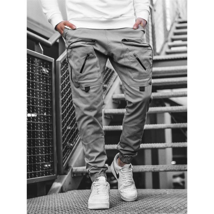 Pantalon de jogging - Cargo décontracté pour homme Streetwear mode Fk178grey - Cdiscount Prêt-à ...