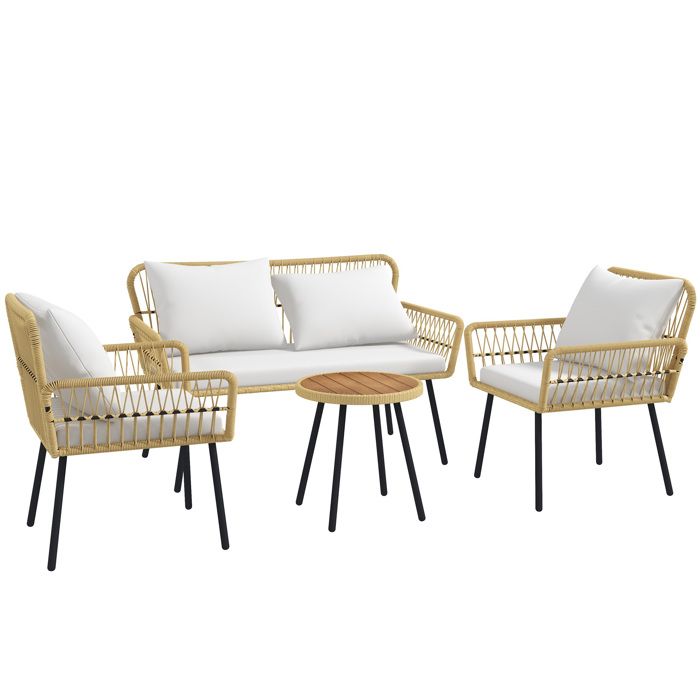 Ensemble Salon De Jardin 4 Pi ces Canap 2 Places 2 Fauteuils Table ensemble-salon-de-jardin-4-pi-ces-canap-2-places-2-fauteuils-table