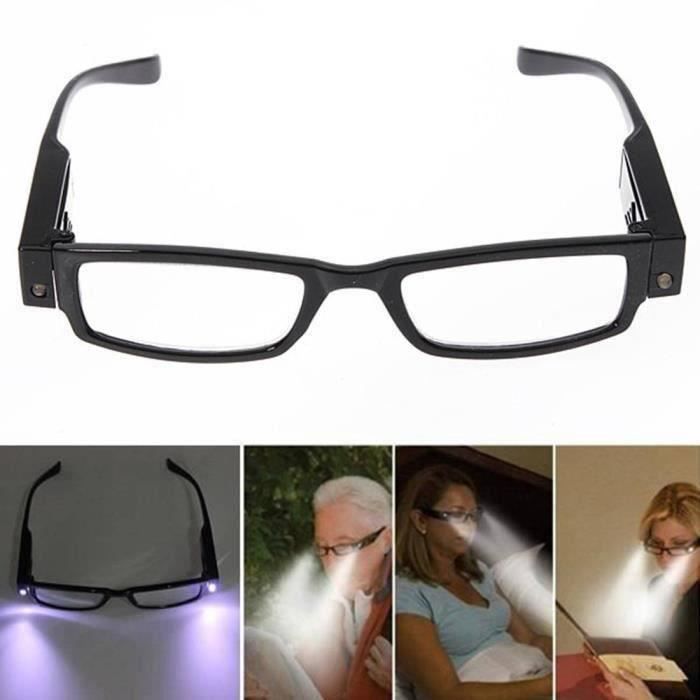 Rain Lunette De Lecture Loupe LED Lumiere Grossissante Presbytie Noir Dioptrie +4,CM05316 ...