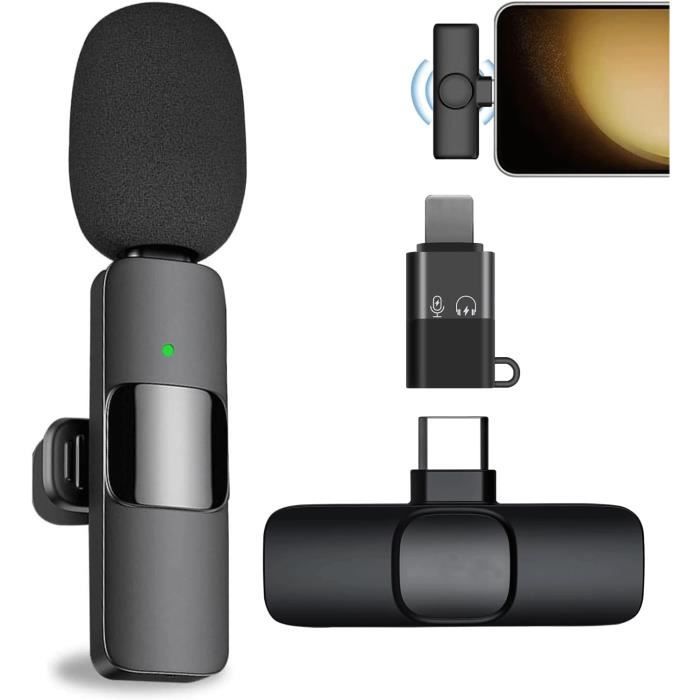Microphone Cravate Sans Fils, Micro Cravate Sans Fil Pour Iphone ...