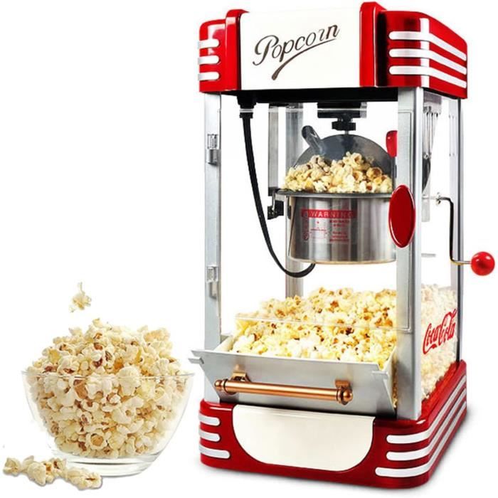 Machine À Pop-Corn Électrique, Machine À Pop-Corn Rétro 310 W Pour Des Collations Saines Et ...