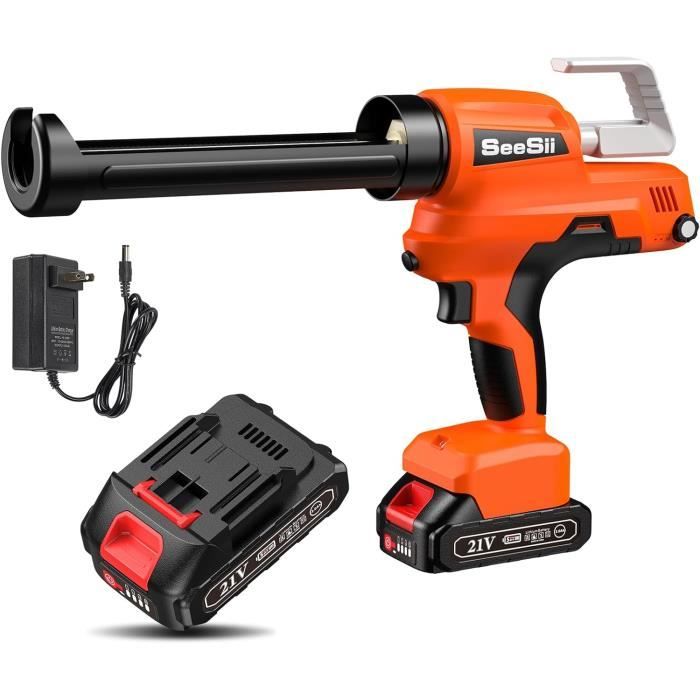 Pistolet à Cartouche Électrique, Seesii 6500 N Pistolet à Mastic sans ...