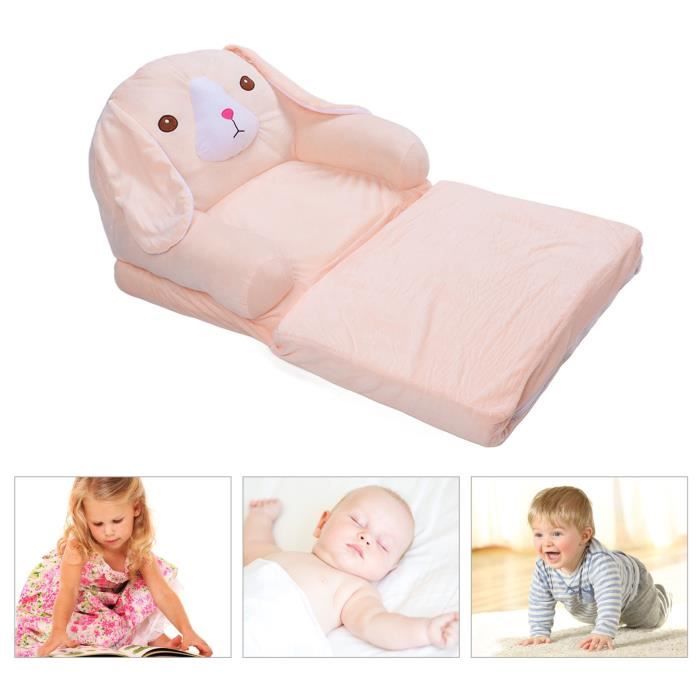 Tbest Canapé pliable pour tout-petits Canapé pliable pour enfants Rose ...