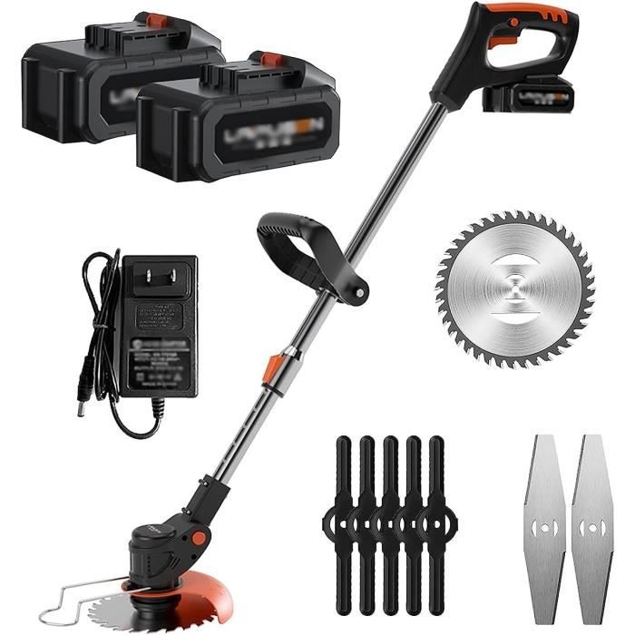 21 V Coupe-Bordures Sans Fil,Cisaille À Gazon Sans Fil,Débroussailleuse À Batterie Électrique ...