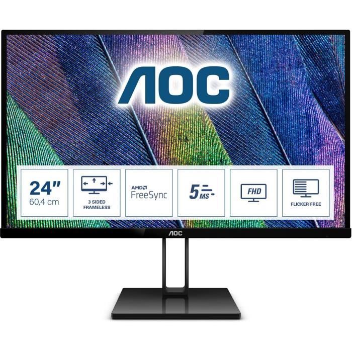 Écran 24V2Q 60 Cm (23,8 Pouces) (Hdmi, Displayport, Freesync, 75 Hz ...