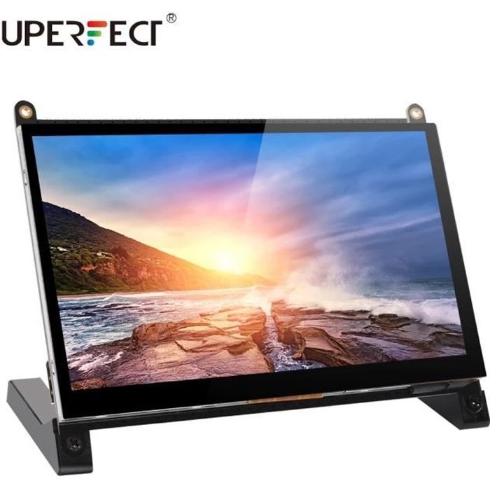 Écran IPS Moniteur Tactile 7 Pouces Mini USB 1024x600 HD IPS HDMI Double Haut-Parleur Pour ...
