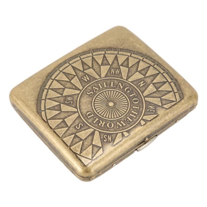 Vvikizy Porte-cigarettes Étui à cigarettes en métal Double face, Clip à ...