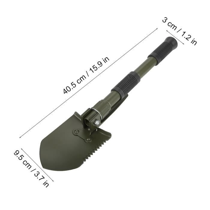 Pelle pliante militaire multifonction de survie - VVIKIZY - Vert armée ...