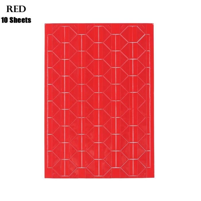 ALBUM PHOTO,Red--Autocollants en PVC auto adhésifs, 6-10 feuilles (1020 ...