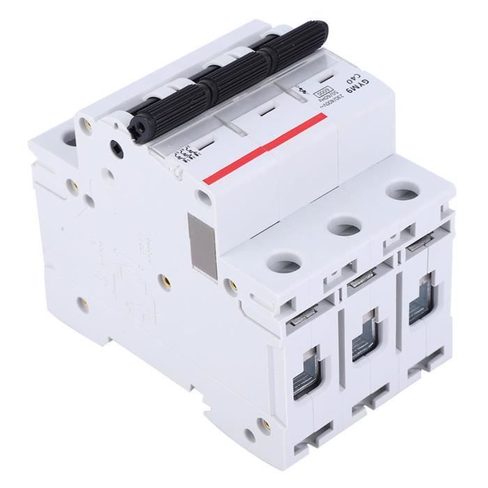 Zerone Disjoncteur 3P Disjoncteur GYM9-C65 3P 230/400VAC 50/60Hz IP20 Protecteur de fuite ...