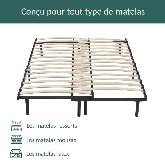 Sommier Extenso | Modulable selon vos besoins | Couchage simple ou ...