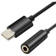 Câble audio - PH26 - Adaptateur USB Type-C vers Jack 3,5mm - Noir ...