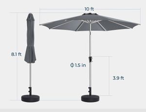 Parasol, Parasol déporté, Inclinable - Cdiscount Jardin