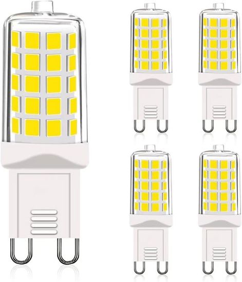 Ampoules G9 LED 6000K Blanc Froid Non Dimmable 5pcs G9 230V 4W 450Lm LED quivalent une ampoule ...