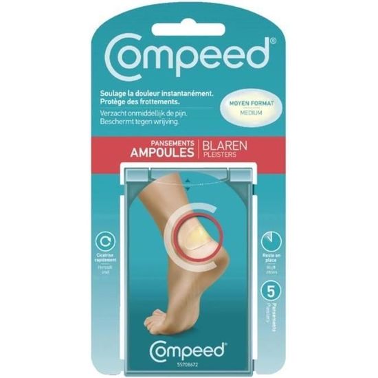 Compeed Ampoules Moyen Format Boite de 5 - Cdiscount Santé - Mieux vivre