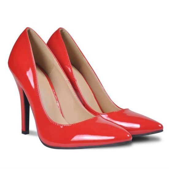 Chaussures à talons hauts rouges pour femme taille 37 - Cdiscount