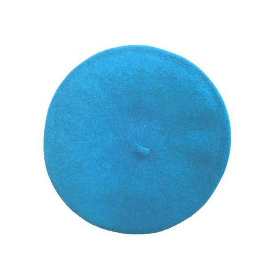 Béret Basque Bleu Ciel - 100 % Laine - Euskal Txapela - Cdiscount Prêt ...