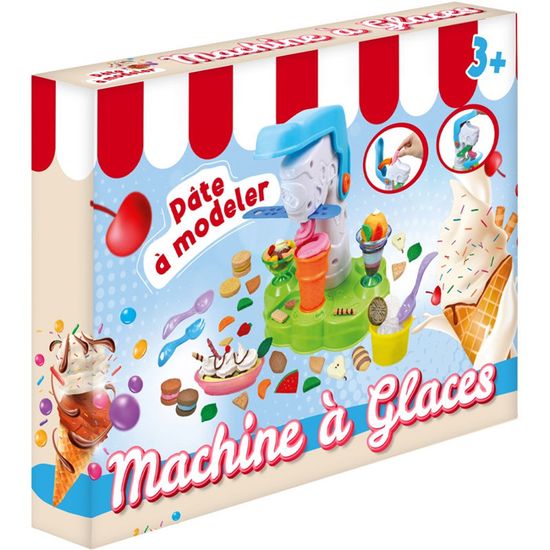 Pâte à modeler - Fabrique de glace - 4 pots de couleurs - Machine à ...