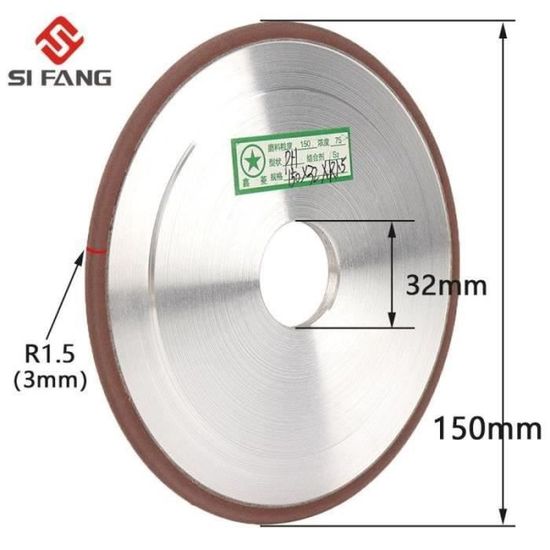MEULE D'AFFUTAGE R15 -Disque de meulage en diamant pour métaltungstène ...