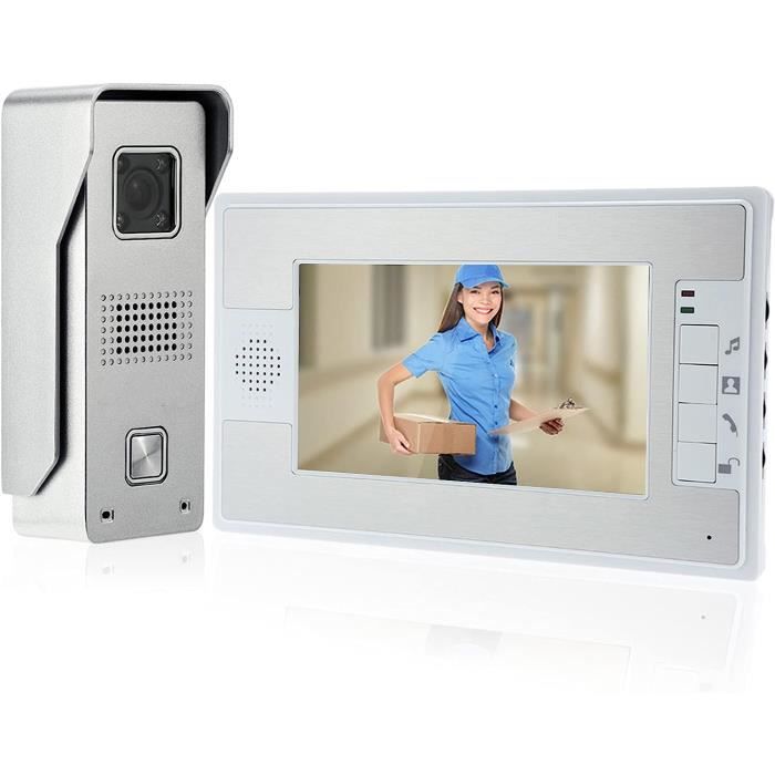 Interphone Vidéo Avec Écran Tft Lcd De 7'', Interphone Visuel, 1 ...