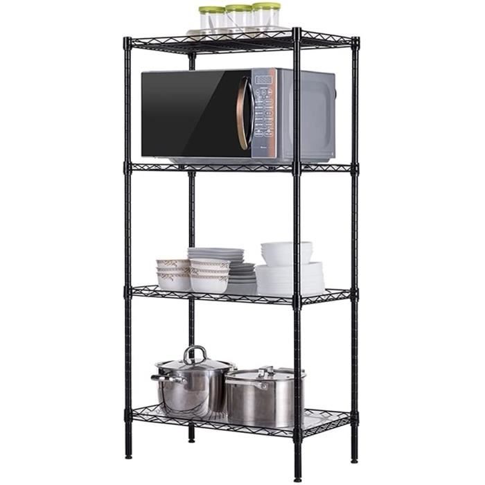 Étagère de Rangement à 4 étagères Unité de Rack pour Cuisine étagères ...
